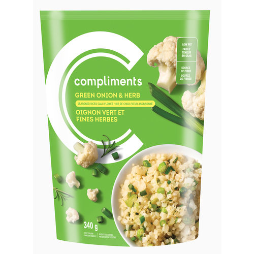 Riz de chou-fleur assaisonné oignon vert et fines herbes 340 g ...