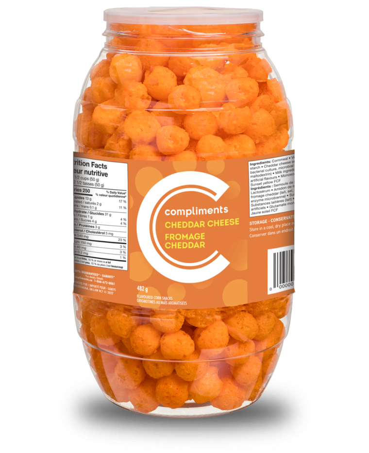 Cheddar Cheese Corn Snack 482 g | Compliments.ca
