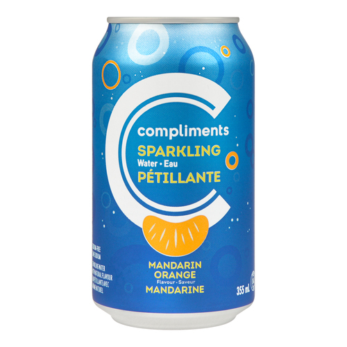 Sparkling Water Mandarin Orange 355 ml | Compliments.ca