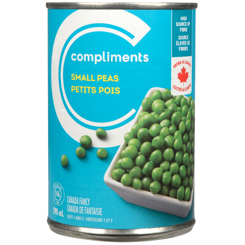 Peas Small 398 ml | Compliments.ca
